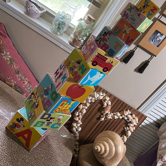 Disney | Toys | Vintage Disney Stacking Blocks | Poshmark